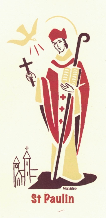 Carte Saint patron, Saint Paulin