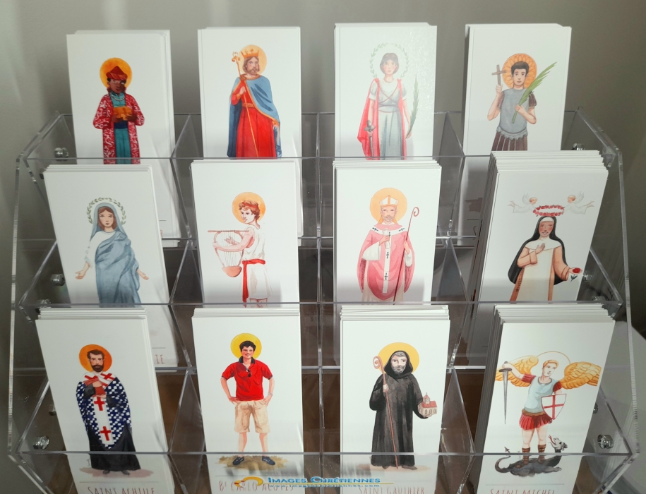 Mise en place de 620 signets saint patron = collection complète en 2 ...