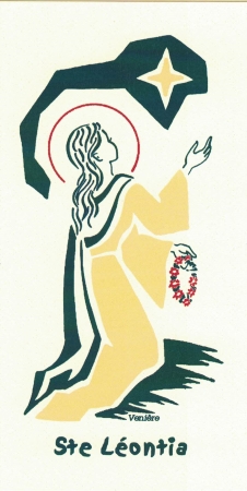 Carte Saint patron, Saint Léontia