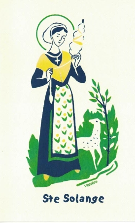 Carte Saint patron, Sainte Solange