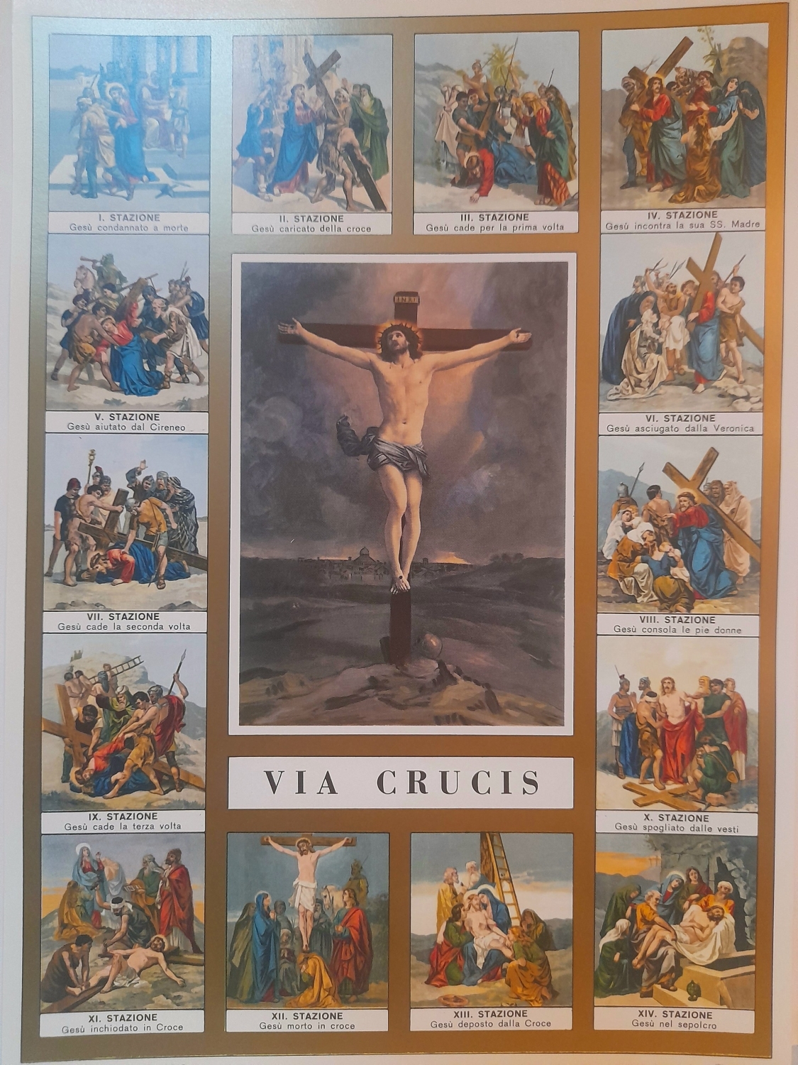 Poster A4 Le chemin de croix de Jésus